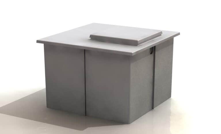 Type AB Air Gap Break Tank – 1360 Litres – Cat 5 Water Storage Tanks ...