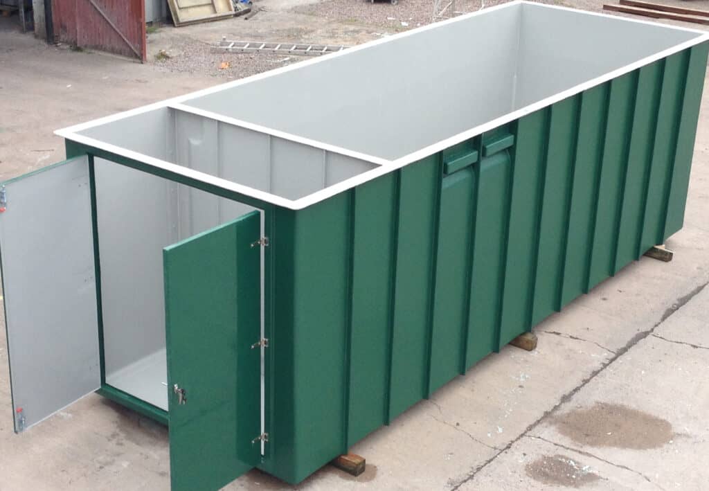 Integrated Tank Kiosk – 27300 Litres Nom – Cat 5 – Ext Dim: 7050 x 2450 ...