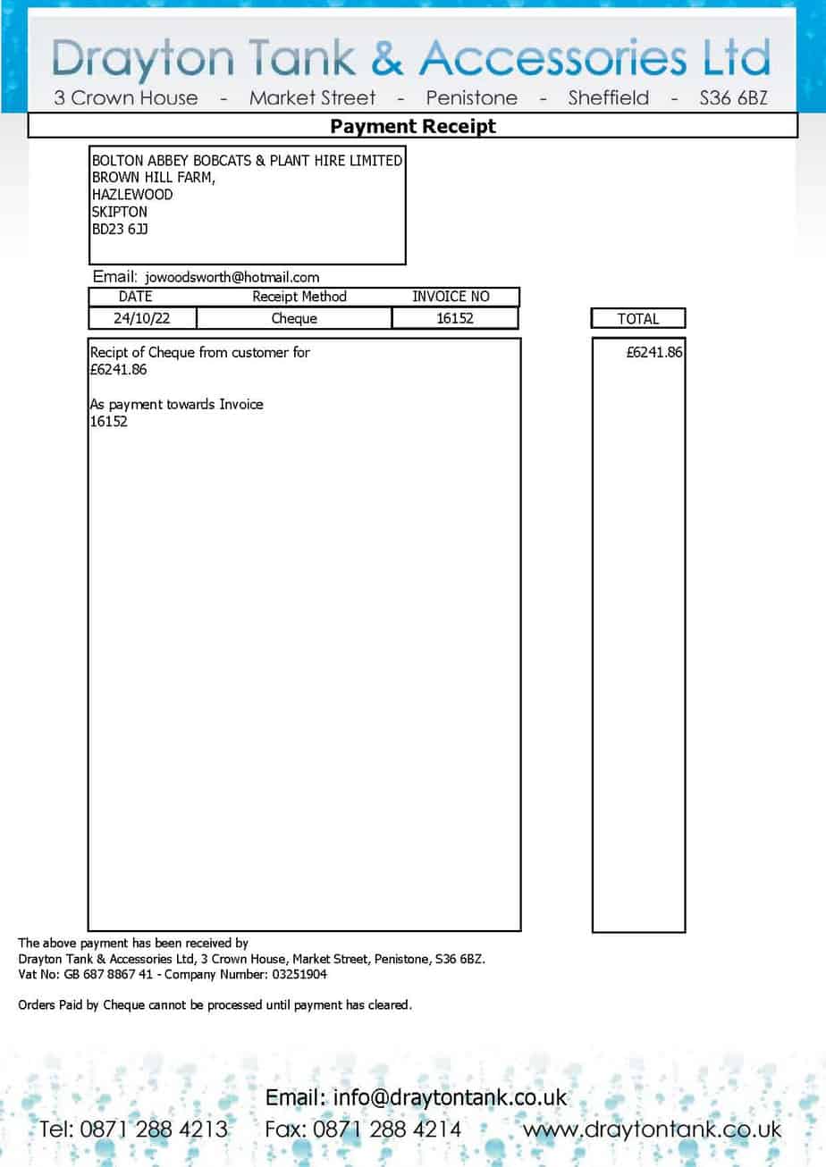 Protected: Payment Receipt for Invoice 16152 - Drayton Tank ...