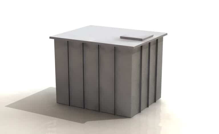 10000 Litres Waste Water Tank – 2700 x 2200 x 2100mm - Drayton Tanks